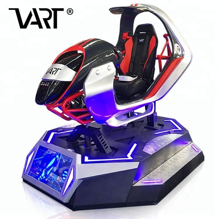 Virtual Reality 5D / 7D / 9D Car Racing Simulator With Red or Blue Lighting
