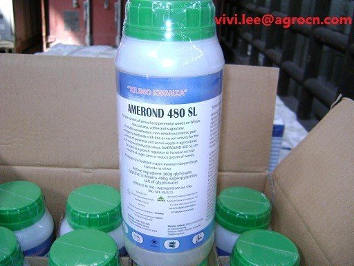 Metribuzin 480g/l SC/Off-white flowable liquid/1L bottle/lable stick