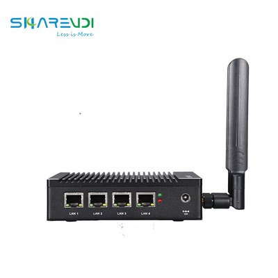 celeron n3700 quad core Nuc Fanless Mini PC with 4 1000M Lan for pfsense firewall or VPN