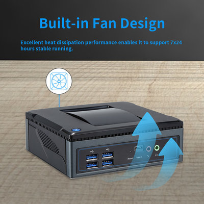 OEM/OED AMD 8500B thin client i3 core i5 6th gen process dual lan Mini PC Compact NUC Computer remote Barebone System