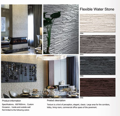 600*300mm Factory price eco-friendly  exterior wall cladding clay flexible infiniti  stone