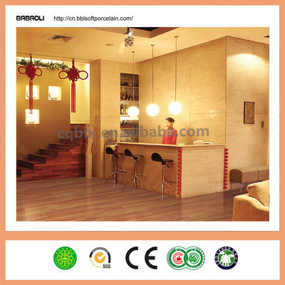 600*300mm Perfect Flexible Clay Leather stone cladding material school hospital house