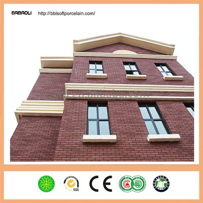 240*60mm Eco-Friendly Flexible Brick and Tile used on school,hospital,house,constrcution and so on