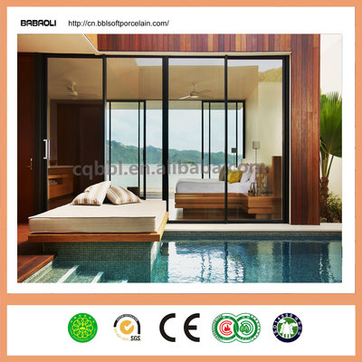 600*300mm cheap price external wall covering flexible wooden stone and   cladding  material for consutruction