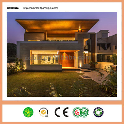 600*300mm cheap price external wall covering flexible wooden stone and   cladding  material for consutruction