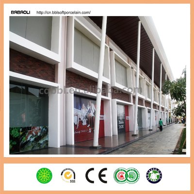 240*60mm Clay eco-friendly exterior wall cladding tiles for houses school construction college