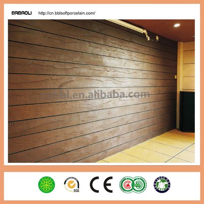 600*90mm Technology  Eco-Friendly Anti dropping Clay cladding materials Flexible wooden brick