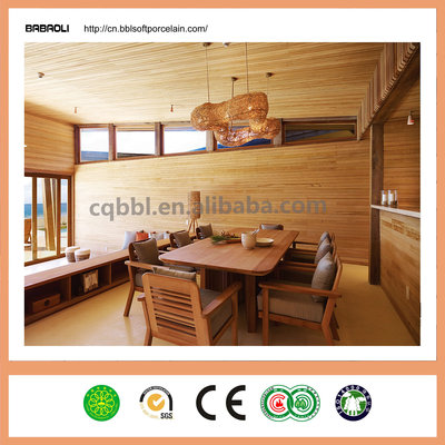 600*90mm Technology  Eco-Friendly Anti dropping Clay cladding materials Flexible wooden stone