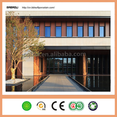 600*90mm High Technology  Eco-Friendly Anti dropping  Clay cladding materials Flexible wooden porcelain