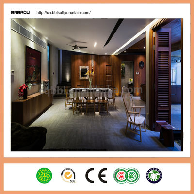 600*90mm High Technology  Eco-Friendly Anti dropping  Clay cladding materials Flexible wooden porcelain