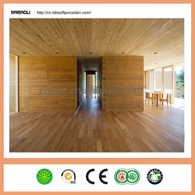 600*90mm High Technology  Eco-Friendly Anti dropping  Clay cladding materials Flexible wooden porcelain