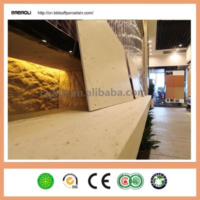 600*300mm Modern Eco-Friendly Anti dropping Clay cladding materials Flexible travertine tile brick