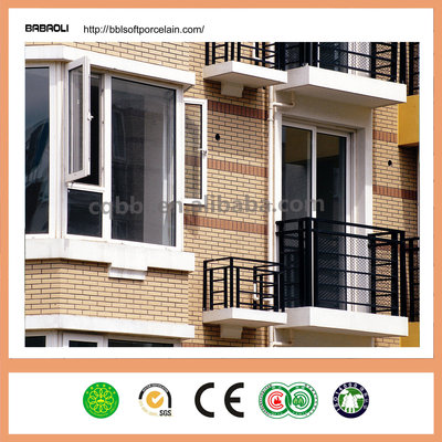 240*60mm  Outdoor Soft Veneer Brick Tile For Wall Cladding Anti-Moth Light Imitation Brick Tiles