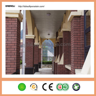 240*60mm Clay Anti-Acid Thin Flexible Faux Brick porcelain tile