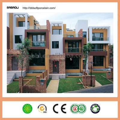 240*60mm Clay Freeze-Thaw Resistance Face soft  Brick flexible porcelain