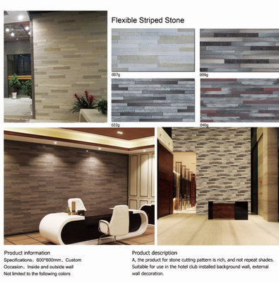 Outstanding performance flexible anti-slip waterproof comfortable granite textured ceramic wall tile