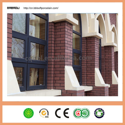 Blt waterproof green wall caldding  soft porcelain tile exterior and interior wall tile