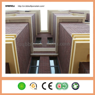 Blt waterproof green wall caldding  soft porcelain tile exterior and interior wall tile