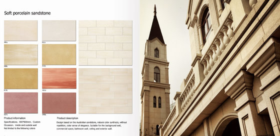 High quality cheap custom flexible anti-slip waterproof comfortable Sandstone ceramic wall tile