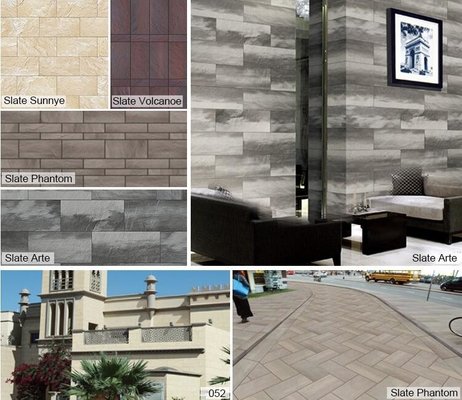 cheap price flexible slate anti-slip fireproof comfortable extrior and interior wall tile