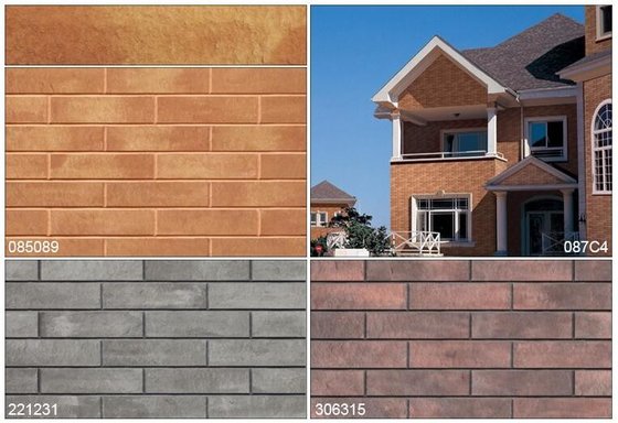 Anti-Moth Breathable Faux Brick Wall Panels flexible cladding material