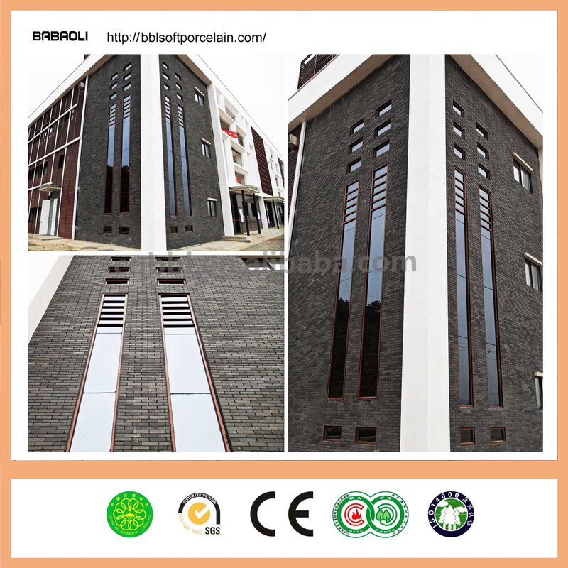 240*60mm  Eco-Friendly  Modified Clay Facing Brick Artificial Brick Wall Look Covering