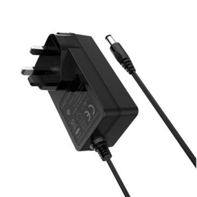 Black Switching Adapter 12V 24V , AC DC Power Adapter UK Plug 47Hz - 63Hz