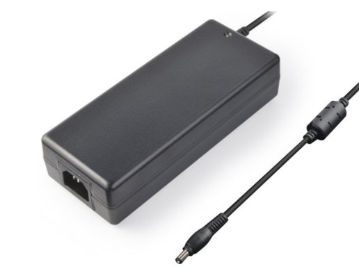 24V 5A Desktop Power Adapter 120W Black 50,000 Hours MTBF  With Pin Inside