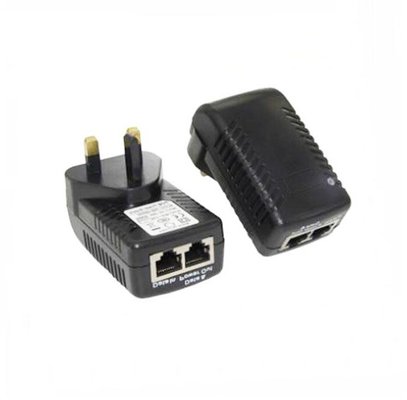 UK Plug POE Power Adapter , 2Amp POE Power Supply 12V For Video Devices