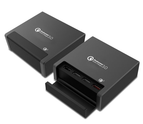 QC3.0 USB Charging Station 4 Ports 40Watt 5V 3A With Short Circuit Protection