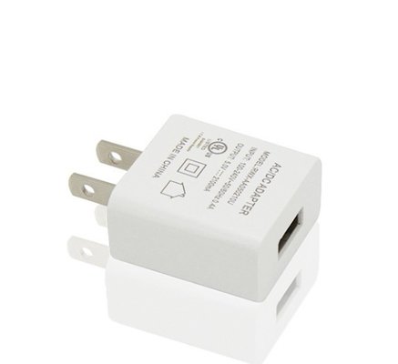 US Plug IPhone 8 USB Charger 5V 1Amp USB 2.0 / 3.0 Short Circuit Protection