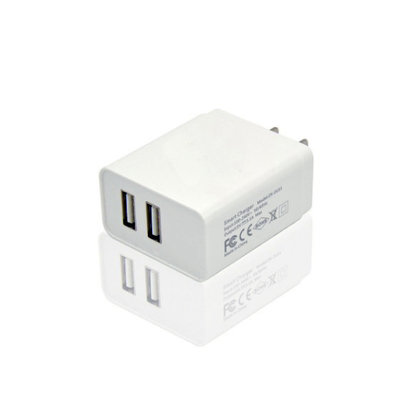 High Output 2 USB Port Charger 5V 3.1A US Plug 50,000 Hours Long Life