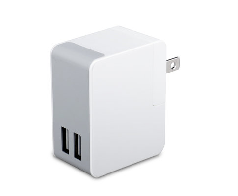 Universal Dual USB Port Travel Wall Charger For Mobile Phone FCC CE ROHS Approval