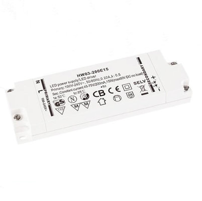 15W High PF Led Driver , CE Approved Power Supply Driver For Led Strip Light