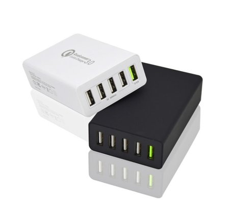 Multi Port Quick Charge 3.0 Charger 50W EU Plug FCC CE Approval For IPhoneX