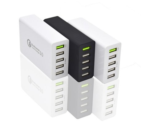 Multi Port Quick Charge 3.0 Charger 50W EU Plug FCC CE Approval For IPhoneX