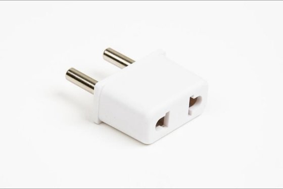 EU 4.8mm Travel Plug Adapter , 6A All In One Travel Adapter 125/250V CE Marked