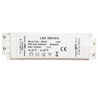 30W 12V2.5A Spotlight Led Power Supply EMC Compliant And Non-Isolated