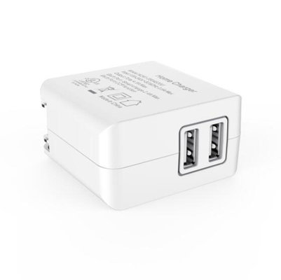IPhone 8 Usb Power Charger Adapter 5V4.8A , White Cell Phone Charger