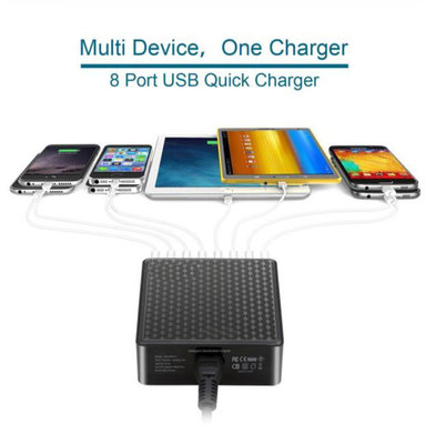 5V12A 5V 2.4A 60W Desktop Smart USB Charger / 8 Port Usb Charging Station