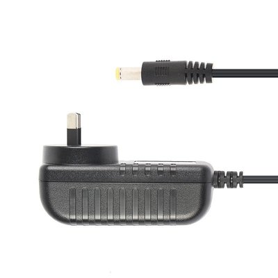 Black 12V 24V Plug-In Switching Wall Power Adapter SAA C-TICK Approval