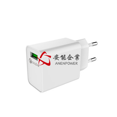 1 Port Wall Charger / Mobile Quick Charge 3.0 Charger for Home / Travel