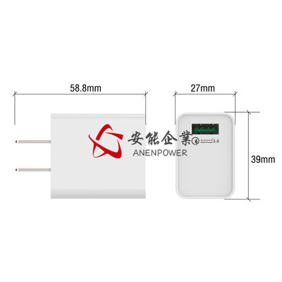 Dustproof Quick Charge 3.0 USB Charger For GPS Device / Cameras