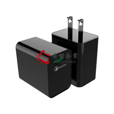 UL Certificated Qualcomm Quick Charge 3.0 Charger , Single USB Port 5V 3A US Wall Charger