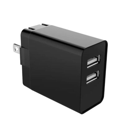Black Or Whtie Smart Two USB Charger for Mobile Phone / IPad / MP3