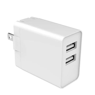 Black Or Whtie Smart Two USB Charger for Mobile Phone / IPad / MP3