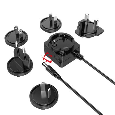 5V1A 5W USB Interchangeable Adapter With Multiple Plug , UL CE FCC Approved