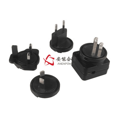 5V1A 5W USB Interchangeable Adapter With Multiple Plug , UL CE FCC Approved
