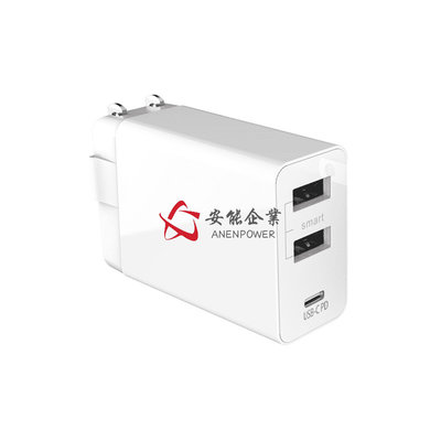 50,000 Hours MTBF Usb C Wall Charger , 3 Port Usb Charger ODM Zerolemon