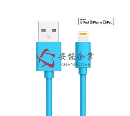 High Speed USB Data Cable Sync And Charge ,  IPad Android Charging Cable MFi Approved